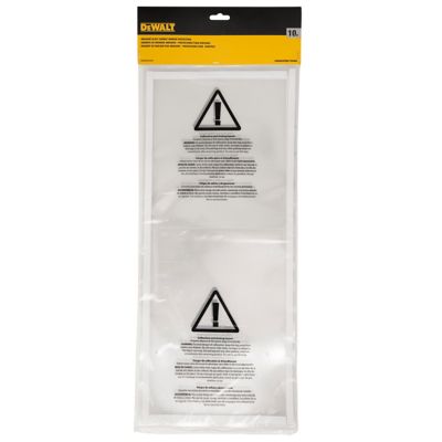 DeWALT 10 pc. Adhesive Window Protector Replacements for Abrasive Blast ...