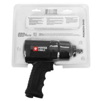PORTER-CABLE 5/8 in. Impact Wrench, 3.4 SCFM at 90 PSI at Tractor ...