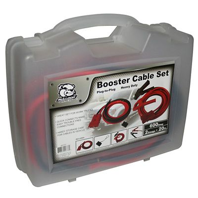 Bulldog Winch Booster Cable Set 20 ft. 2 ga with Quick Connects & 7.5 ...