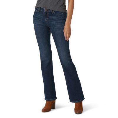 Lee Women's Legendary Regular Bootcut Jeans, 8 Medium,Compass at ...