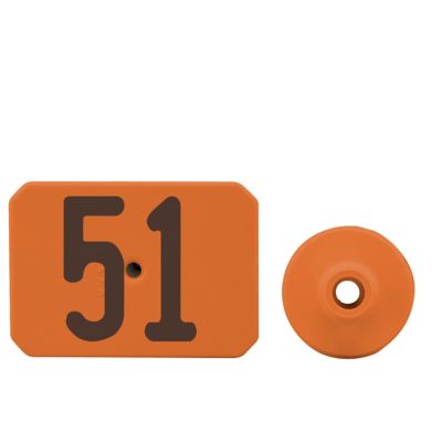 Y-TEX Numbered Swine Max Tags, 2 pc., 051-075, Orange, 25-Pack at ...