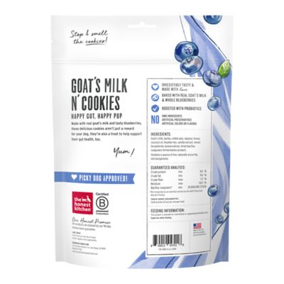 The Honest Kitchen Goats Milk & Cookies Blueberry Vanilla Dog Treats, 8 ...