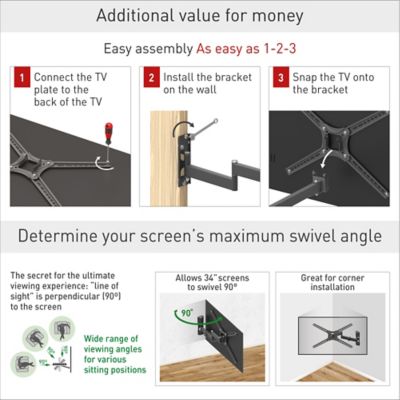 Barkan Mounts 13 - 60 in. Full Motion TV Wall Mount at Tractor Supply Co.