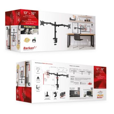 Barkan Mounts 13 - 42 in. Monitor Desk Mount Full Motion at Tractor ...