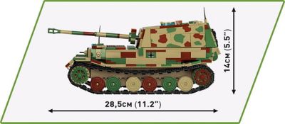Cobi Historical Collection WWII Panzerjager Tiger (P) Elefant Tank at ...