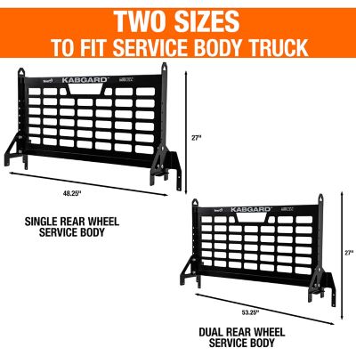 Buyers Products 49 in. Gloss Black Kabgard Universal Headache Rack with ...