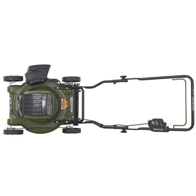 Full Boar 20 in. 80V 2-in-1 Lithium-Ion Push Lawn Mower, Battery and ...