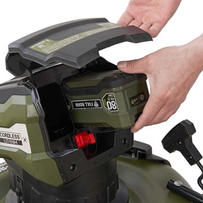 Full Boar 20 in. 80V 2-in-1 Lithium-Ion Push Lawn Mower, Battery and ...