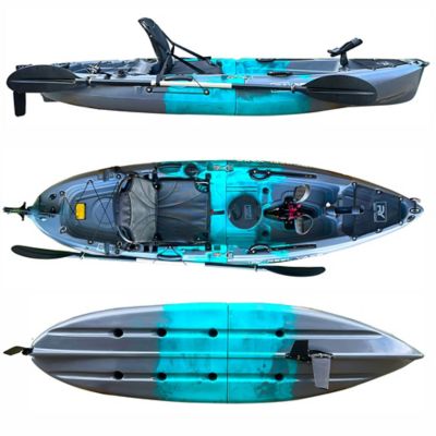 Reel Yaks 9 ft. 4 in. Modular Pedal Fin Drive Sit-on-Top Fishing Kayak ...