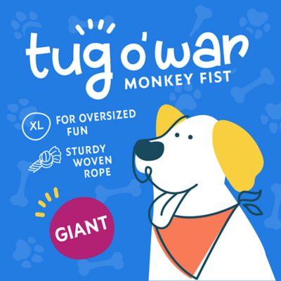Retriever Oversized Monkey Fist Rope Knot Toy, Assorted Colors at ...