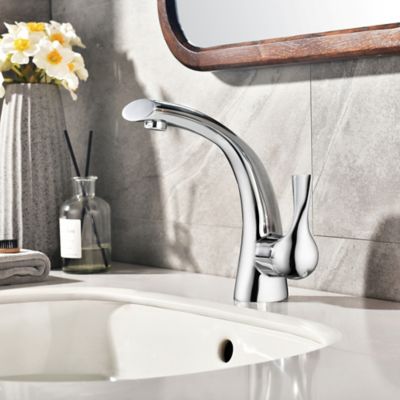 Ultra Faucets Twist Single-Handle Single Hole Bathroom Faucet Rust ...