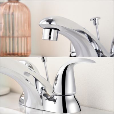 Ultra Faucets Nita Vantage 4 in. Centerset Double-Handle Bathroom ...