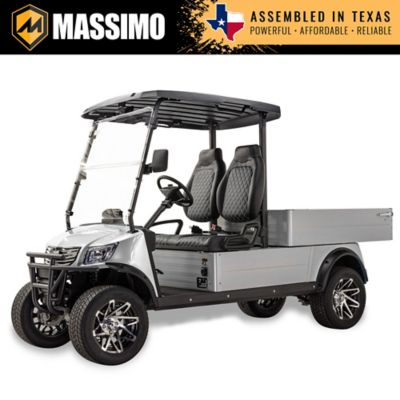 Massimo MVR Cargo Max Utility Electric Golf Cart with Dump Bed - Blue ...
