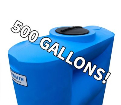 Sure Water 500 gal. Plastic Doorway Emergency Water Storage Tank at ...