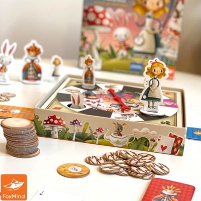 FoxMind Games Alice's Adventures in Wonderland Fairytale Board Game, Ages 6+, 2-4 Players at ...