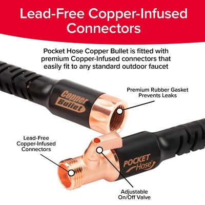 Pocket Hose Copper Bullet Expandable Hose Black, 75 ft. at Tractor ...