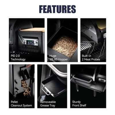 Z Grills 709 sq. in. Wi-Fi Smart Pellet Grill, Enhanced Super Smoke Mode, Smart Home Technology ...