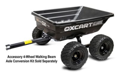 OxCart Stockman 15 - 17 cu. Ft. Lift-Assist and Swivel Dump Cart w ATV ...