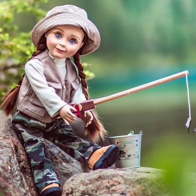 The Queen's Treasures 11 pc. Fishing Adventure Outfit for 18 in. Dolls ...