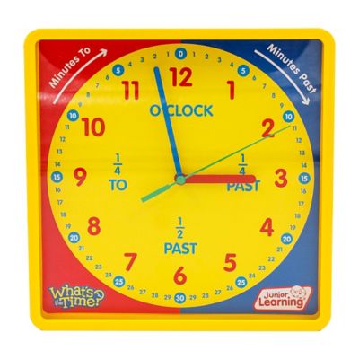 Junior Learning What's The Time Classroom Clock Visual Learning Tool at ...