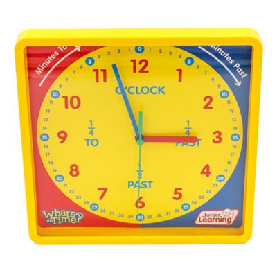 Junior Learning What's The Time Classroom Clock Visual Learning Tool at ...