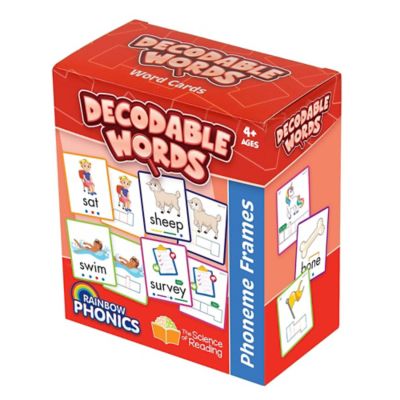 Junior Learning Rainbow Phonics Decodable Words, 160 Word Cards at ...