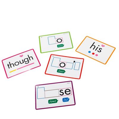 Junior Learning Rainbow Phonics Heart Words, 93 Word Cards at Tractor ...