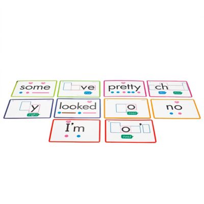 Junior Learning Rainbow Phonics Heart Words, 93 Word Cards at Tractor ...