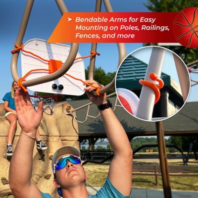 Bolaball Hooked On Hoops, Mini Basketball Metal Hoop & Hooks Set at ...