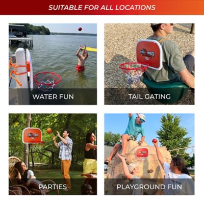 Bolaball Hooked On Hoops, Mini Basketball Metal Hoop & Hooks Set at ...