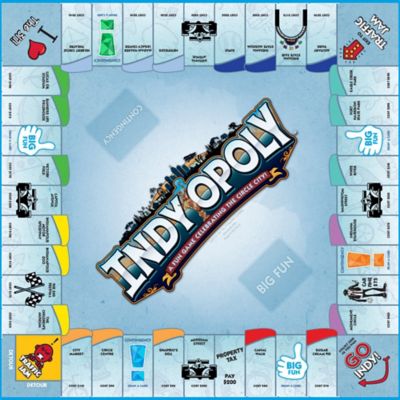 Late For the Sky Indy-Opoly Indianapolis Themed Family Board Game, Ages ...