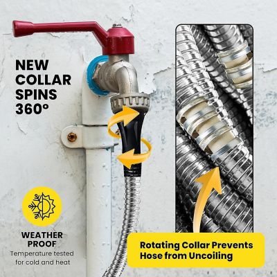 Bionic Steel 5/8 in. x 125 ft. Pro Heavy-Duty Stainless Steel Garden ...