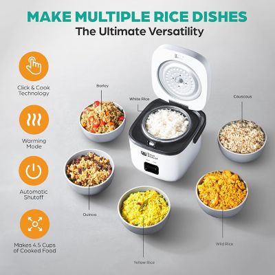 Granitestone Rice Robot 1.2 Quart Personal Rice Cooker, Nonstick at ...