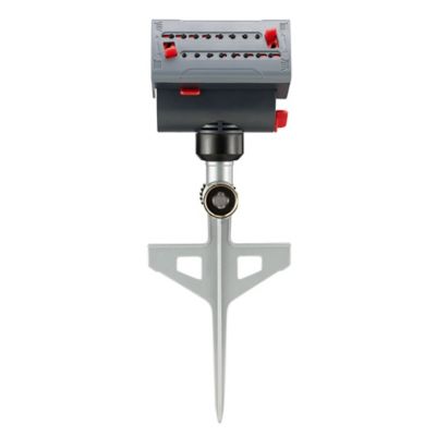 GroundWork 2,600 sq. ft. 16-Nozzle Mini Oscillator Lawn Sprinkler at ...