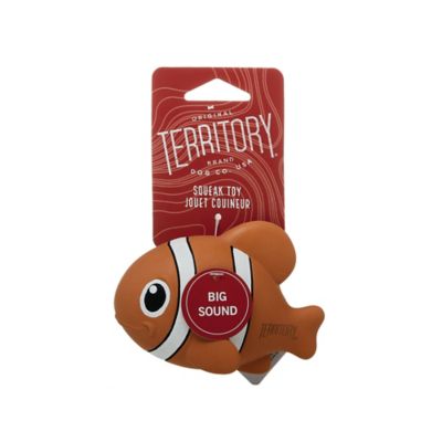 Territory Natural Rubber Clown Fish Squeaker Dog Toy at Tractor Supply Co.