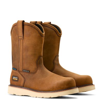 Ariat Men's Rebar Wedge Pull-On Waterproof Composite Toe Work Boots
