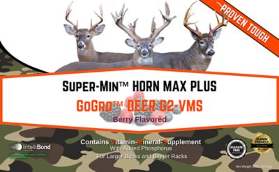 Super-Min Horn Max Plus GoGro Deer Mineral, 20 lb. Economy Pail at ...