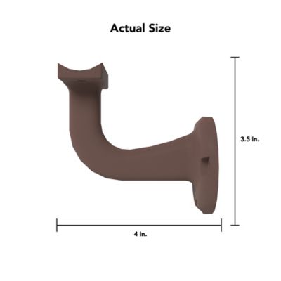 Deckorators 3 in. Weathered Brown Offset Bracket at Tractor Supply Co.