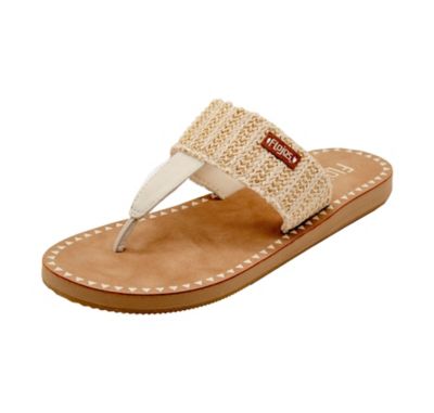 Flojos Women's Grace Hooded Thong Sandal, 8,Ivory Raffia at Tractor ...