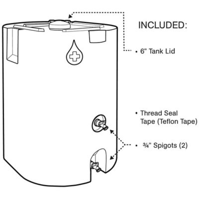 WaterPrepared 160 gal. Large Capacity Water Storage Tank at Tractor ...