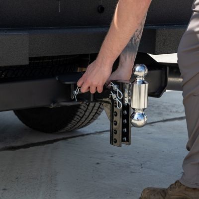 Buyers Products 2 in. Receiver Adjustable Dual Ball Hitch for Hitch ...