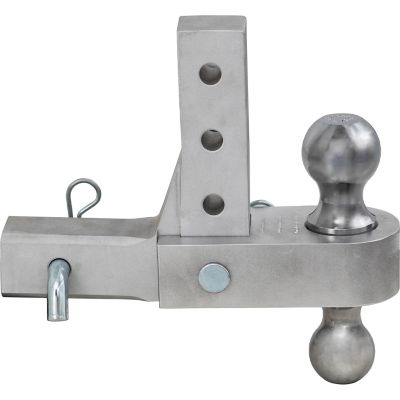 Buyers Products Adjustable Dual Ball Hitch with Chrome Towing Balls for ...