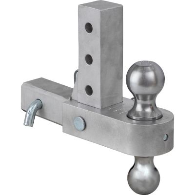 Buyers Products Adjustable Dual Ball Hitch with Chrome Towing Balls for ...