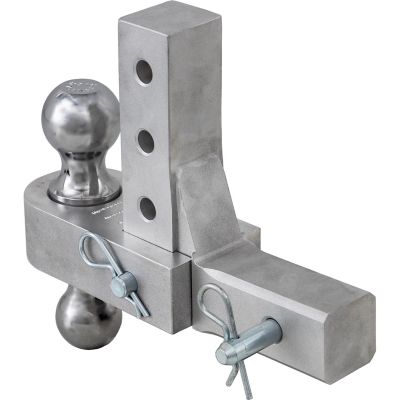 Buyers Products Adjustable Dual Ball Hitch with Chrome Towing Balls for ...