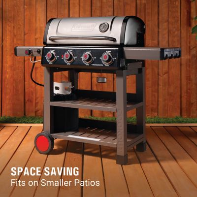 Coleman Cookout 4 Burner Propane Gas BBQ Grill & Side Burner, 637 sq ...