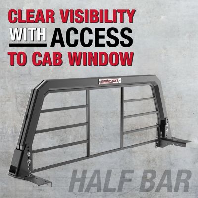 Weather Guard Aluminum Half Bar Headache Rack, Matte Black at Tractor ...