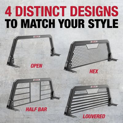 Weather Guard Aluminum Half Bar Headache Rack, Matte Black at Tractor ...