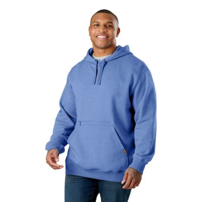 Berne Men's Zippered Pocket Hooded Pullover Sweatshirt, XLT,Dusted Navy ...