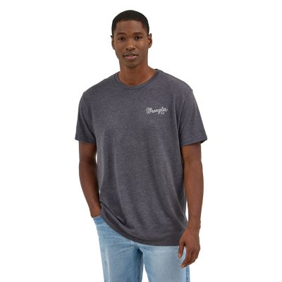 Wrangler Men's American Original Crew Neck Short-Sleeve Logo T-Shirt ...