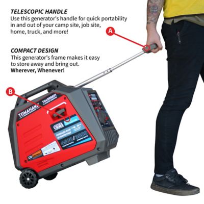 Tomahawk Power 4500 Watt Inverter Generator Electronic Fuel Injection ...